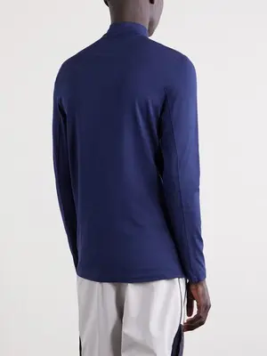 Brunello Cucinelli Logo-embroidered Silk-blend Ski Base Layer