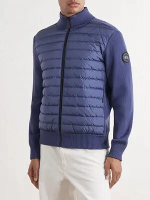 Canada Goose Hybridge® Ribbed Wool And Quilted Shell Down Jacket