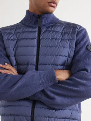Canada Goose Hybridge® Ribbed Wool And Quilted Shell Down Jacket