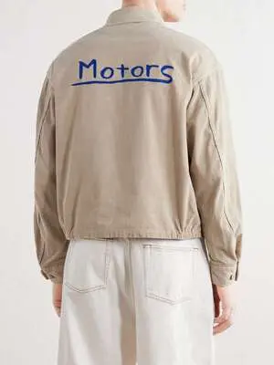 Visvim Somer Swingtop Embroidered Distressed Cotton-corduroy Jacket