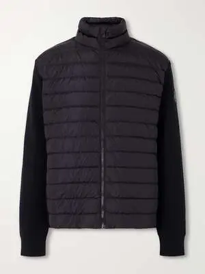 Canada Goose Hybridge® Flavio Wool And Shell Down Jacket - Black