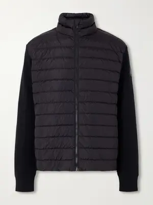 Canada Goose Hybridge® Flavio Wool And Shell Down Jacket - Black