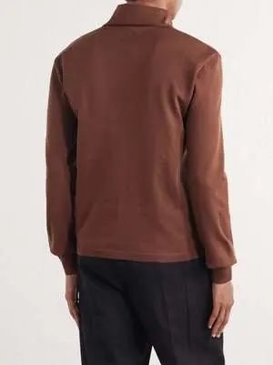 Bottega Veneta Logo-embroidered Wool-blend Polo Sweater