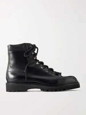 John Lobb Sommet Leather Hiking Boots - Black
