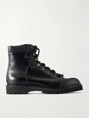 John Lobb Sommet Leather Hiking Boots - Black