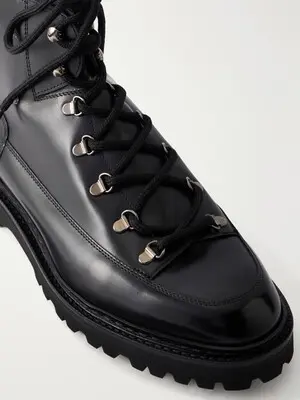 John Lobb Sommet Leather Hiking Boots - Black
