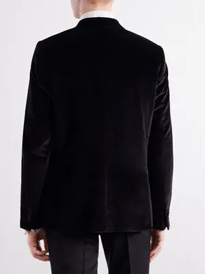 Paul Smith Satin-trimmed Cotton-velvet Tuxedo Jacket