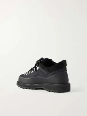 Diemme Roccia Basso Rubber And Suede-trimmed Mesh Hiking Boots
