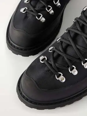 Diemme Roccia Basso Rubber And Suede-trimmed Mesh Hiking Boots