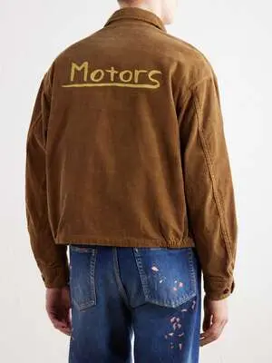 Visvim Somer Swingtop Embroidered Distressed Cotton-corduroy Jacket