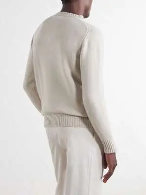 William Lockie Merino Wool And Cashmere-blend Sweater