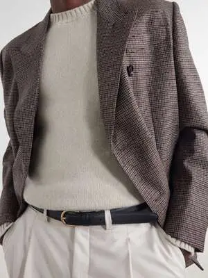 William Lockie Merino Wool And Cashmere-blend Sweater
