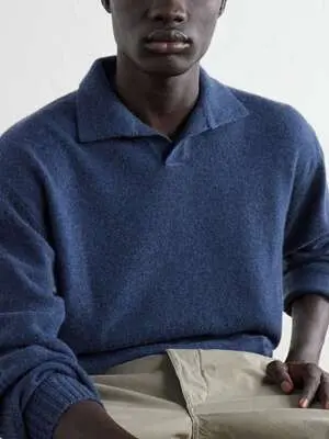 Sease Cashmere Polo Sweater
