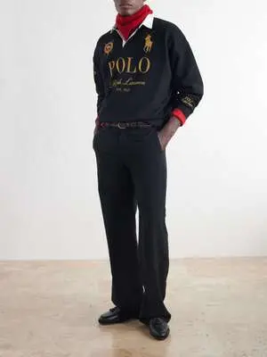 Polo Ralph Lauren Logo-embroidered Cotton-blend Jersey Polo Sweatshirt