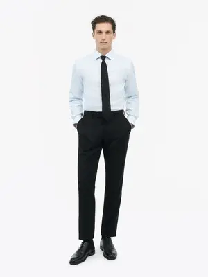 Tiger Of Sweden Adley C Cutaway Collar Shirt - Light Blue