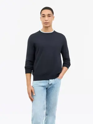 Tiger Of Sweden Connor Cotton-linen Sweater - Blue Function