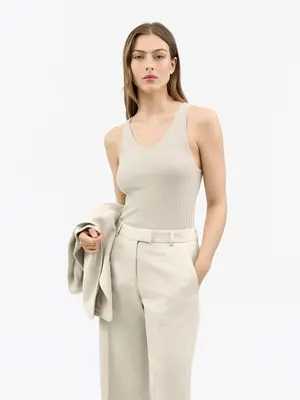 Tiger Of Sweden Colette Knitted Ribbed Tank