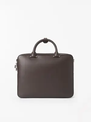 Tiger Of Sweden Valise Leather Briefcase - Dark Brown
