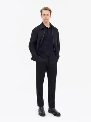 Tiger Of Sweden Tense A Pinstripe Wool Trousers - Blue Function