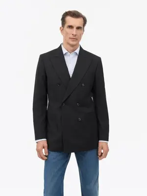 Tiger Of Sweden Joachim Double-breasted Jacket - Black