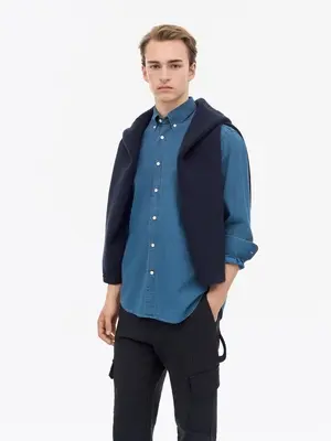 Tiger Of Sweden Bjorn Bd Indigo Quality Shirt - Blue