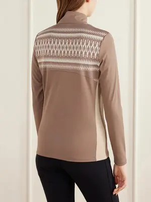 Bogner Joalyn Knit-detailed Jersey Base Layer - Brown