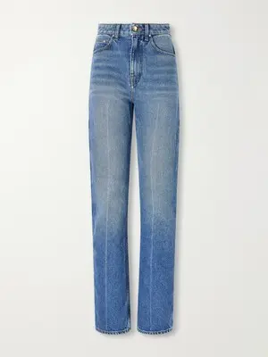 Ossou Noon Jean High-rise Straight-leg Jeans Blue