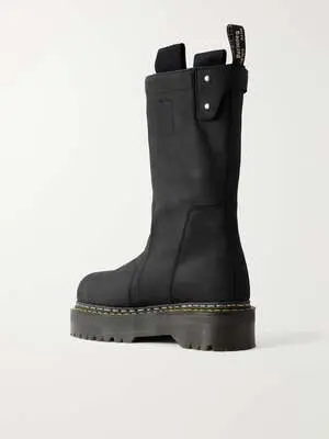 Rick Owens Dr Martens Nubuck Ankle Boots