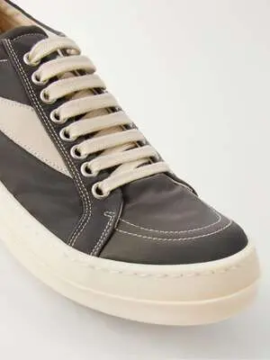 Rick Owens Vintage Suede-trimmed Shell Sneakers