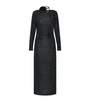 Marella Jersey Polka-dot Maxi Dress