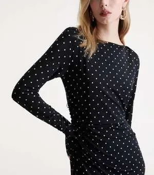 Marella Jersey Polka-dot Maxi Dress