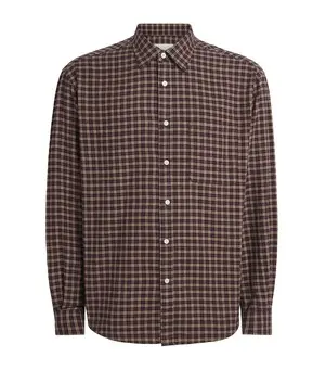 NN.07 Organic Cotton Flannel Deon Shirt - Brown