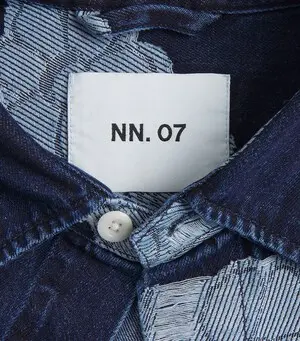NN.07 Jacquard Floral Adwin Denim Overshirt