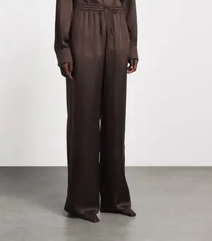 Stella McCartney Silk Drawstring Trousers