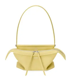 Loewe Small Leather Whisker Shoulder Bag - Ivory