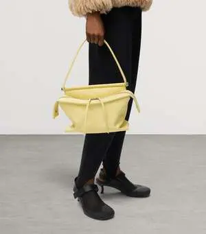 Loewe Small Leather Whisker Shoulder Bag - Ivory