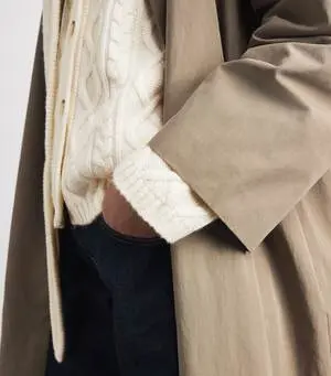 Soft Goat Cashmere Cable-knit Cardigan