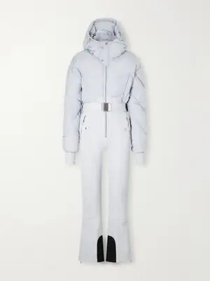 Cordova Ajax Belted Quilted Down Ski Suit - Blue