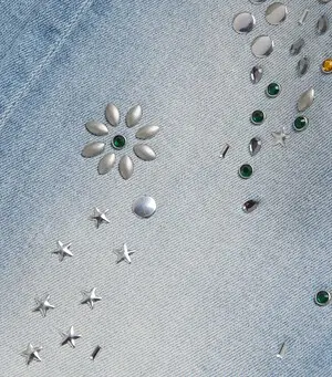 MOTHER Embellished The Kick It Straight Jeans