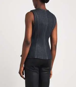 FRAME The Form Denim Vest - Navy