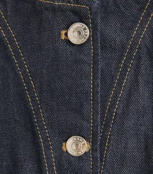 FRAME The Form Denim Vest - Navy