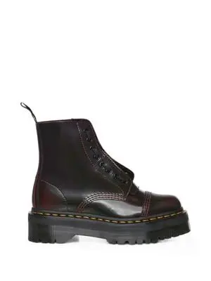 Dr. Martens Sinclair Platform Boots - Red