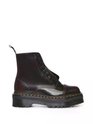 Dr. Martens Sinclair Platform Boots - Red