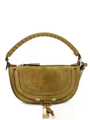 Chloé Marcie Suede Shoulder Bag - Blue