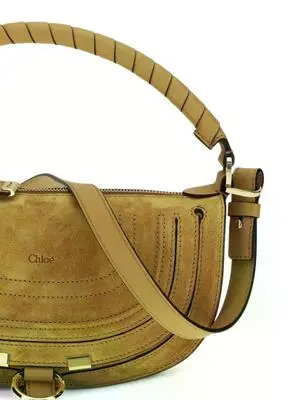 Chloé Marcie Suede Shoulder Bag - Blue