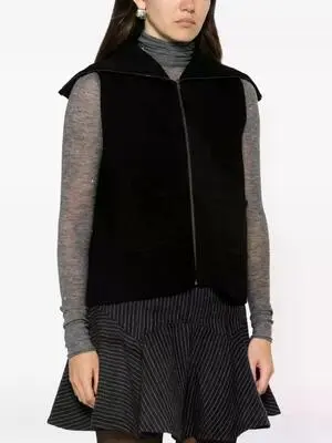 Majestic Filatures Ribbed-knit Zip-up Cardigan - Black