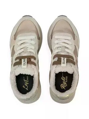 SUN 68 Logo-embroidered Panelled Sneakers