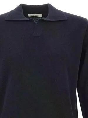 DELLA CIANA Knit Long-sleeve Polo Shirt