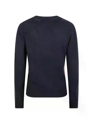 BALLANTYNE Argyle-intarsia Cashmere Sweater - Blue