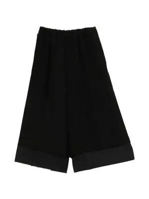 Comme Des Garçons Layered Wide-leg Trousers - Black